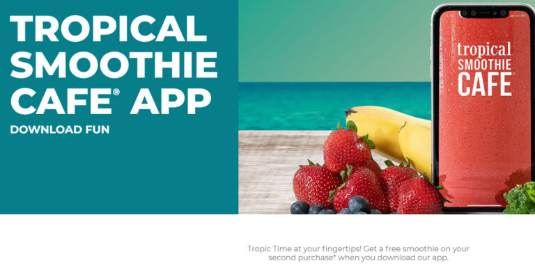 Tropical Smoothie Cafe App Rewards For A Free Smoothie - EatDrinkDeals