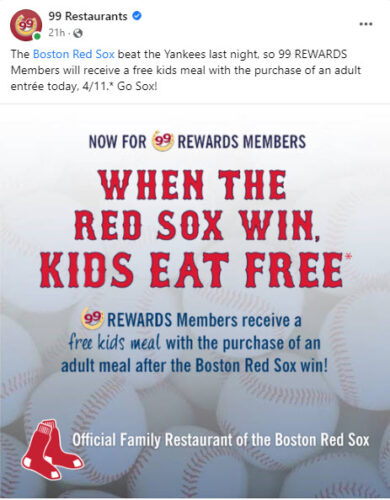 99 Restaurants Happy Hour, Big Meal Deals - EatDrinkDeals