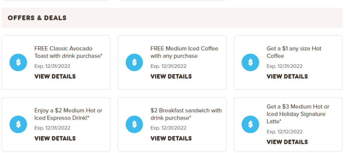 Dunkin' Deals And Promo Codes: $6 Meal Deal