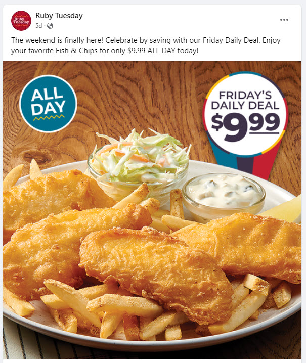 Ruby Tuesday Coupons, Promo Codes, Daily Deals & Drink Specials