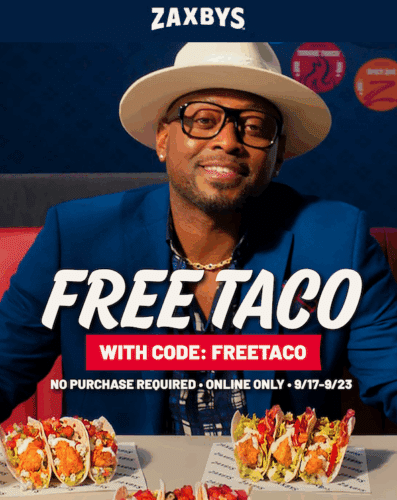 Zaxby's Coupons And Specials: Free Chicken Taco