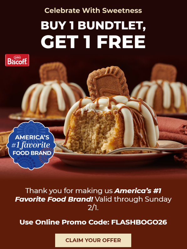 Nothing Bundt Cakes Specials And Coupons: BOGO Bundtlets